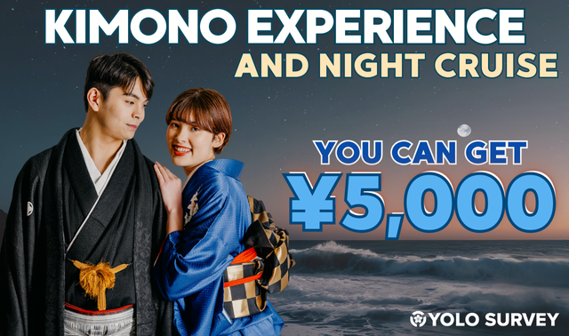 【富山】着物・ナイトクルーズ 体験ツアー 日本に住む外国人向けモニター求人 [YOLO JAPAN]